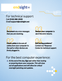 Endsight orientation